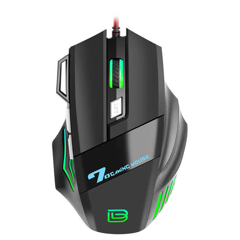 BAJEAL Game G5 Luminous Gaming Mouse USB Mouse 7D Firepower Button ...