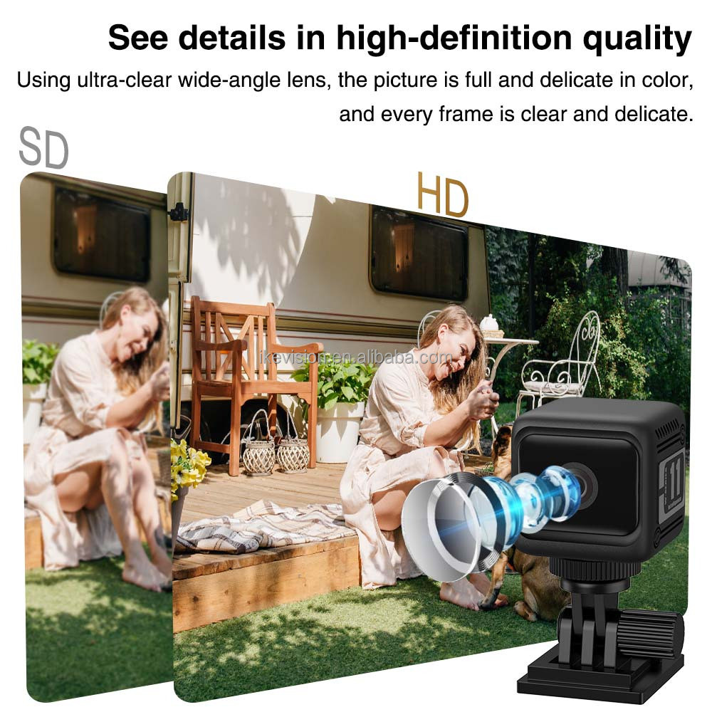 O-KAM Pro Mini Cube Wifi Battery Camera Motion Detected 1080P IR Night ...