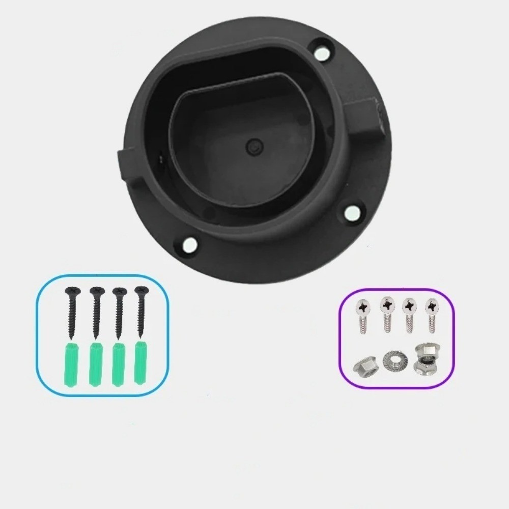 EV Charger Bracket Leather Case Base Type 2 EV Plug Wall Mount EVSE ...