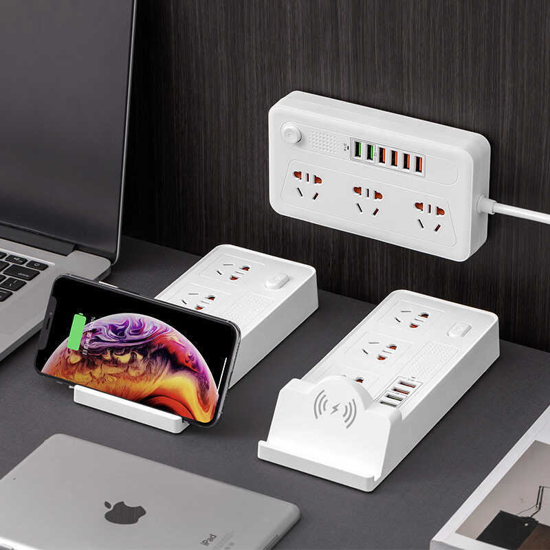 Wireless Plus Socket Household Wiring Board Porous with Wire Drag Board ...