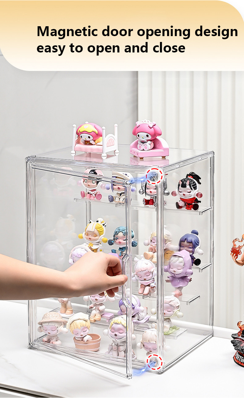 Blind Box Display Cabinet Acrylic Display Case Boxes Organizer ...