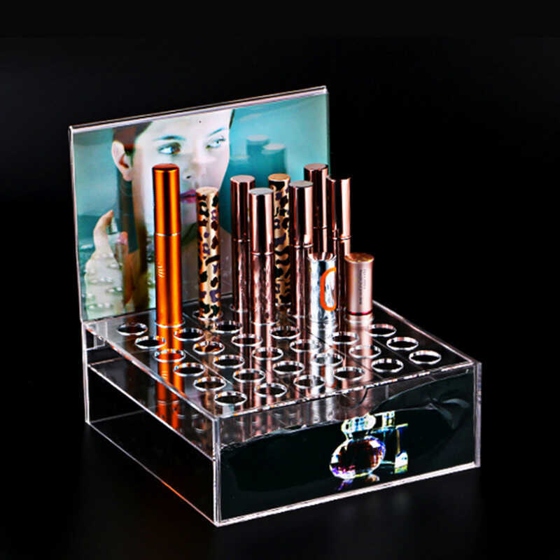 Professional Lipstick Stand Lip Gloss Mascara Eyeshadow Liquid Eyeliner ...