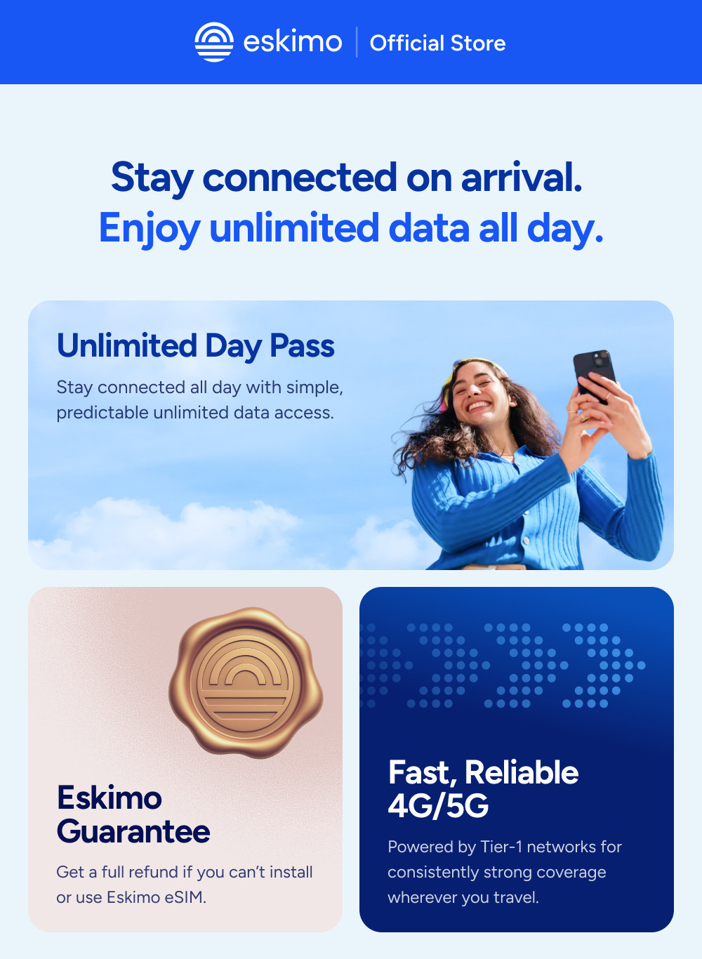 Eskimo Luxembourg Unlimited eSIM 1-30 Days | 24/7 Customer Support ...