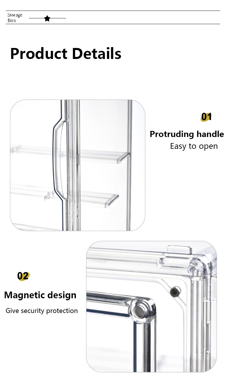 Blind Box Display Cabinet Acrylic Display Case Boxes Organizer ...
