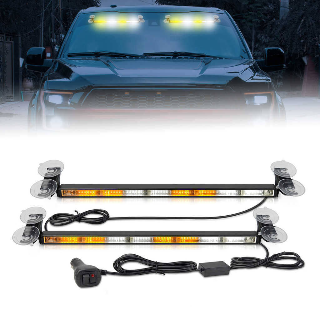 Car Universal Strobe Long Bar Light LED Baffle Stick Light Strobe ...