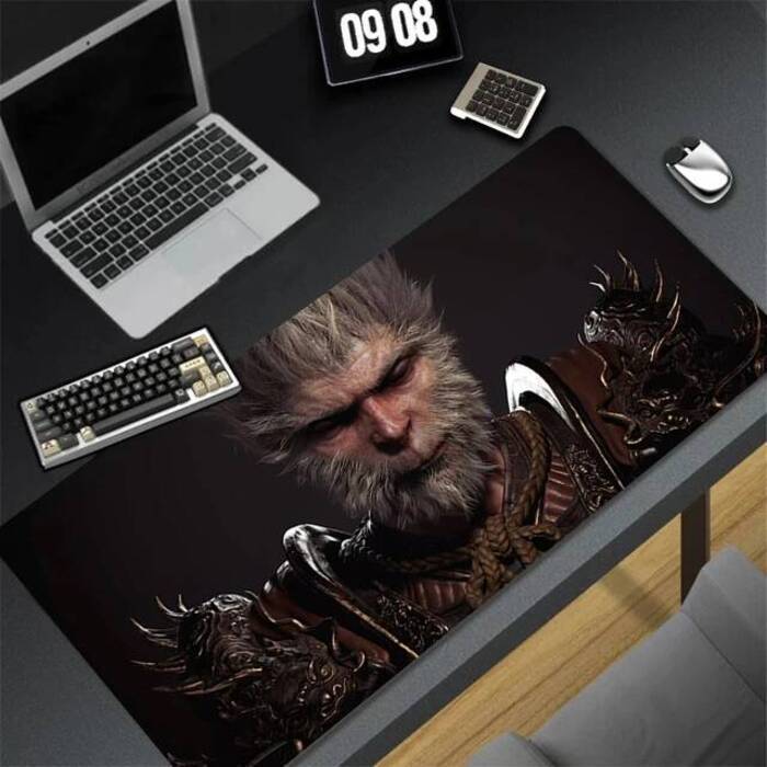 Cool Anime Monkey Mouse Pad Laptop Black Myth Wukong Mousepad XXL PC ...
