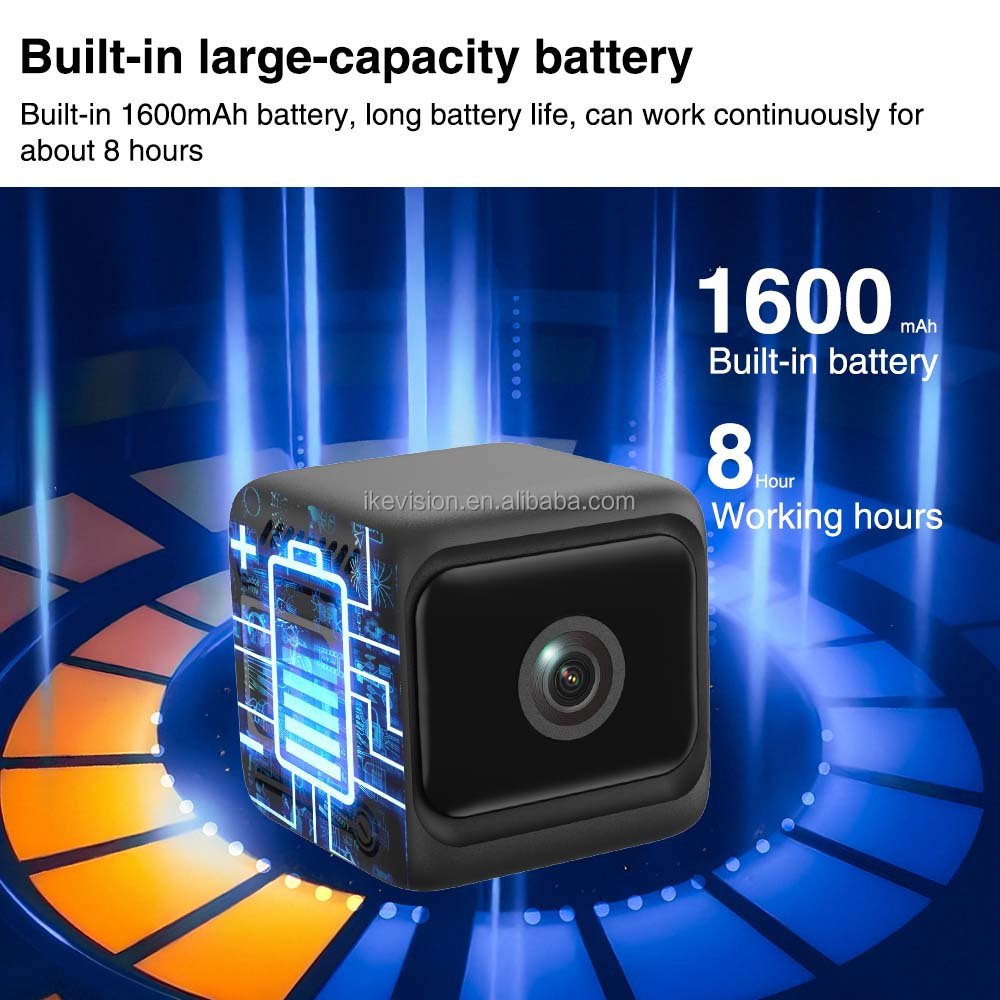 O-KAM Pro Mini Cube Wifi Battery Camera Motion Detected 1080P IR Night ...