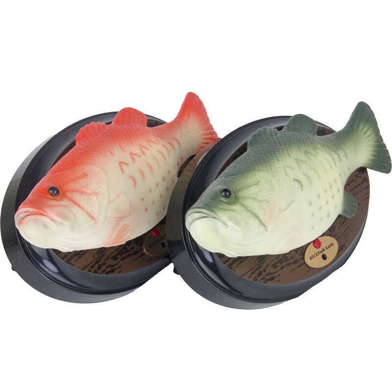 Novelty Spoof Toys Electric Simulation Fish Singing Dancing Mouth ...