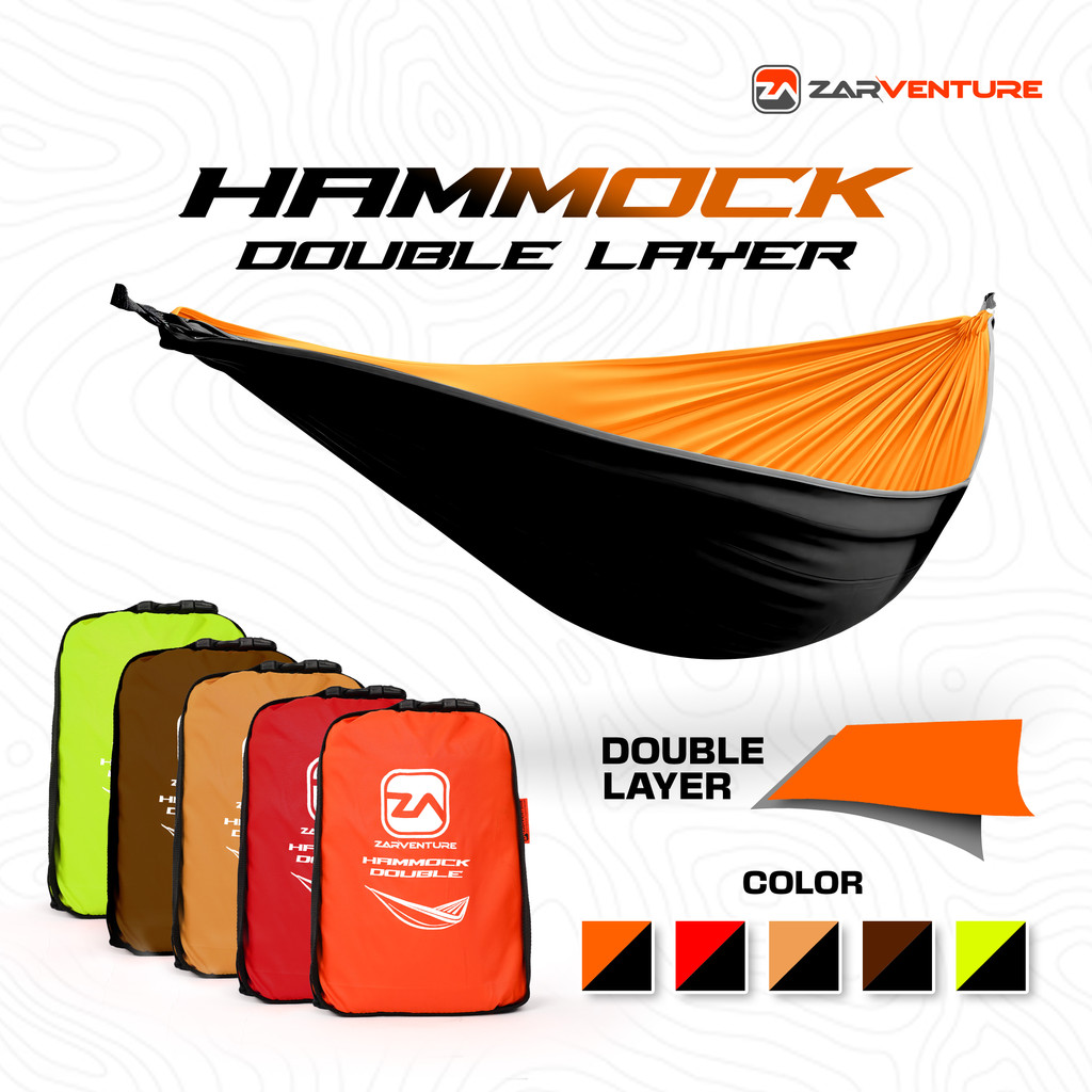 Zarventure Hammock Double Layer Hamock Hamock Swing Sleeping | Shopee ...
