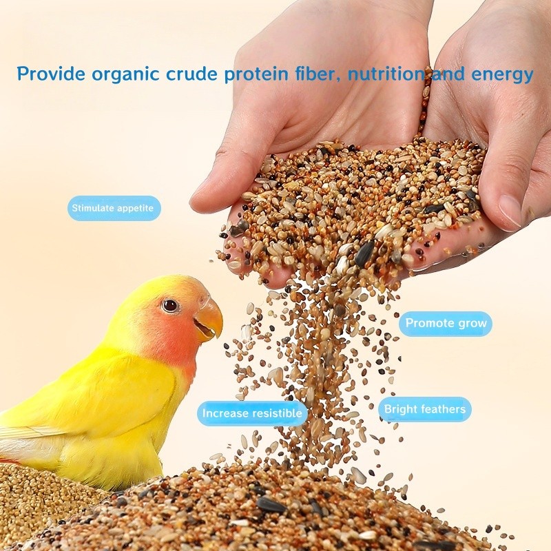 Parrot Bird Food Small Sun Monk Tiger Skin Xuan Feng Peony Universal ...