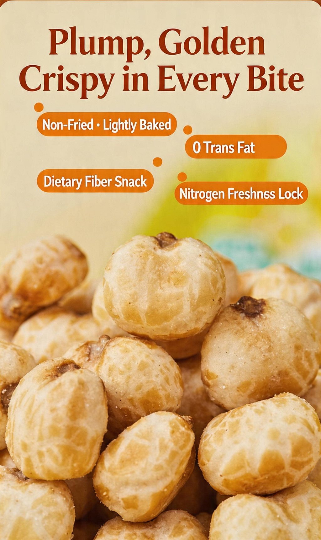 Original Sea Salt Crispy Corn Puffs Non-Fried Crunchy Popcorn Snack ...