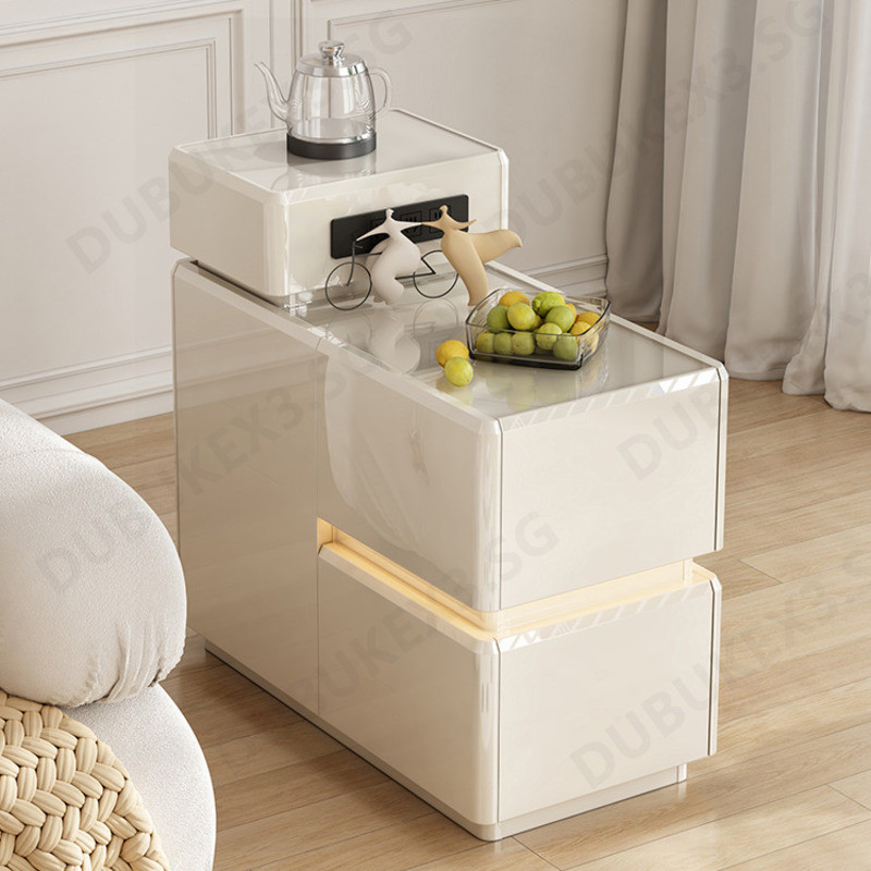 Light Luxury High-End Side Table Creamy Style Side Table Living Room ...