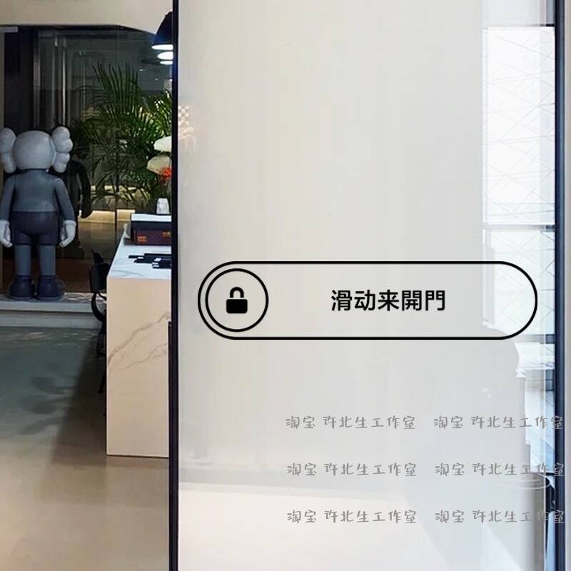 Sliding Open Door Creative Design Glass Door Sticker Kitchen Sliding ...