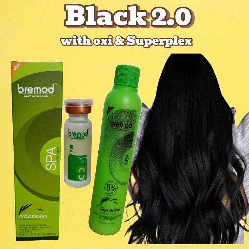 Ef6 3In1 Black 2.0 With Oxi And Superplex Bremod Long Lasting Hair ...