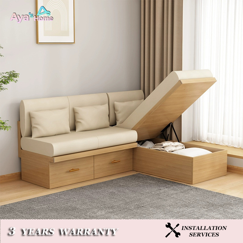 Sofa Japanese Sofa Storage Sofa Fabric Sofa Original Solid Wood Without ...