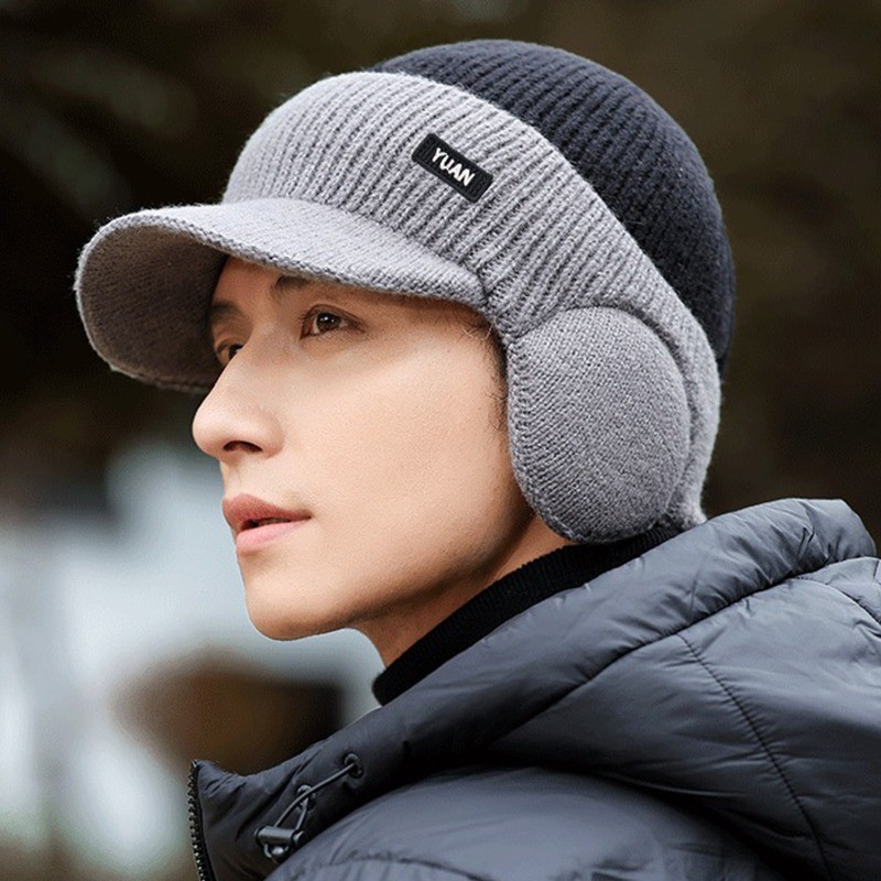 Women Men Winter Soft Warm Ear Protection Plush Baseball Cap Outdoor ...