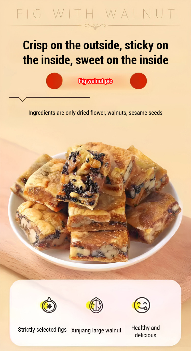 Fig Black Sesame Walnut Sandwich Pie/Goji Berry Red Date Cake/soft And ...