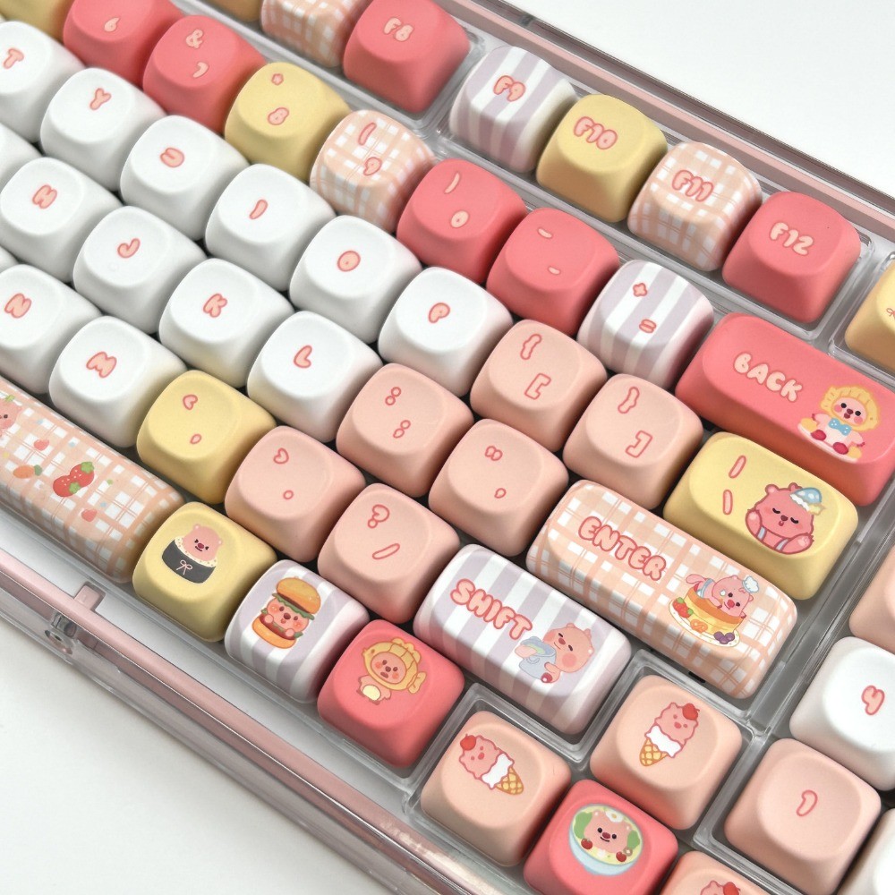 Loopy Keycap 130 keys PBT MOA Profile Five-sided Dye Sublimation ...