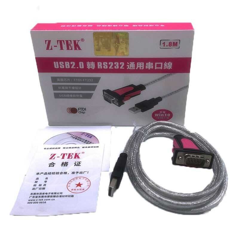 ZTEK Lite USB to RS232C Serial Port Cable 9-Pin Male Female Head COM ...