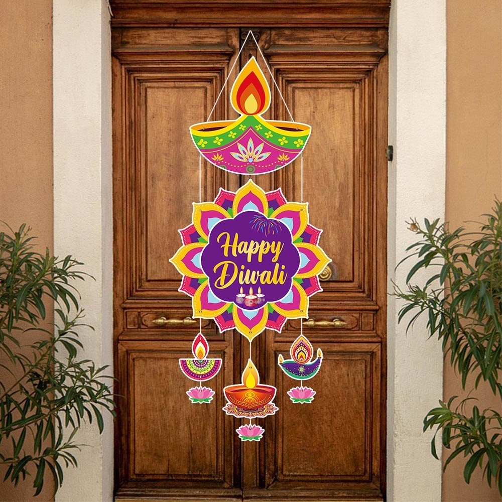 [Ready Stock] Happy Diwali Festival Decor Deepavali Door Hanging ...