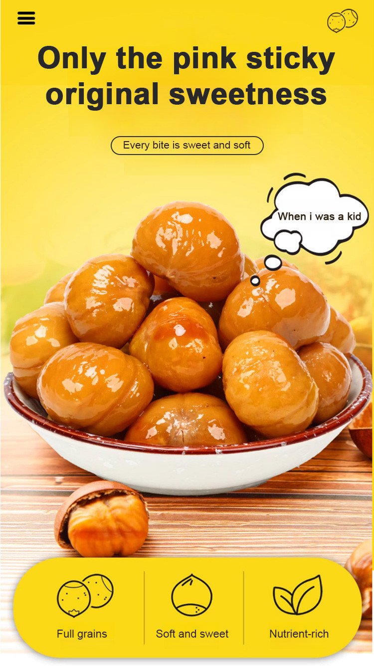 🌰【Protect Your Health】Century-Old Tree Oil Chestnut Kernel 0油0糖百年老树油栗仁 ...