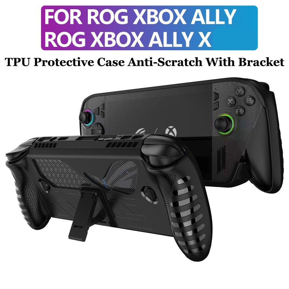 For ASUS ROG XBOX ALLY / X Game Console TPU Protective Case Anti-Scratch With Bracket Soft Anti ...