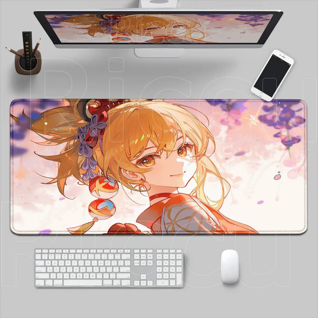 Pretty Genshin Impact Yoimiya Mousepad Mouse Pad Laptop Gaming ...