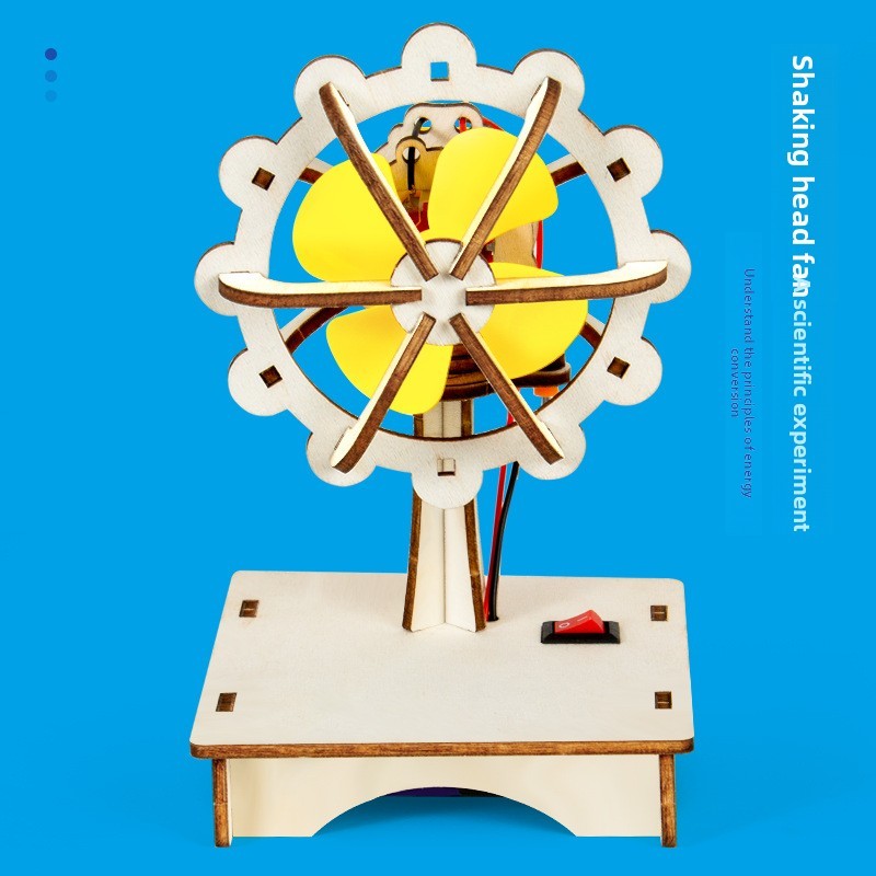 Physics Diy Science Kit Electric Wind Fan Model For Children Stem Brain ...