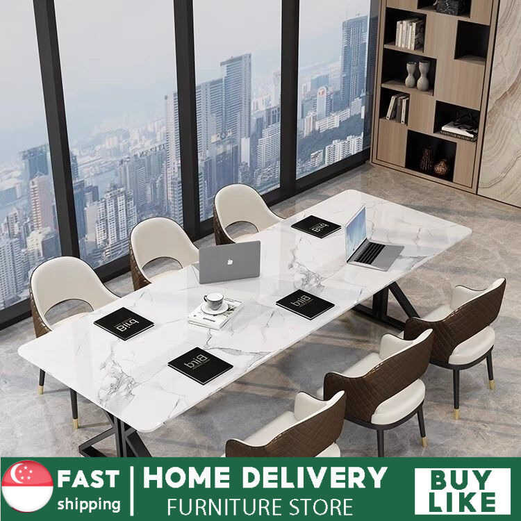 Marble Long Table Rock Plate Long Table Office Table Square Reception ...
