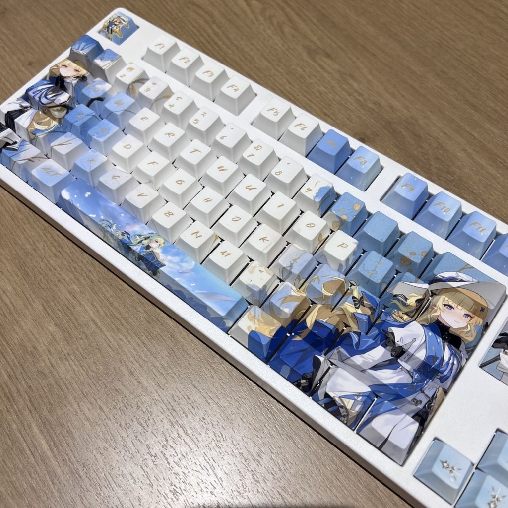 Wuthering Waves Phoebe Thick PBT Keycap Through Led 125 Keys Anime ...