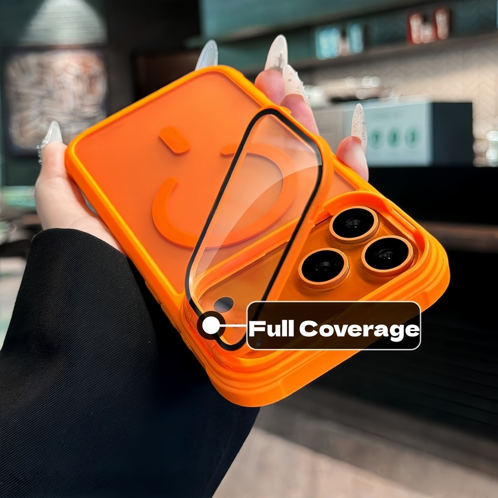 New Luxury Casing Built-in stand Matte Anti-fingerprint Phone Case For ...