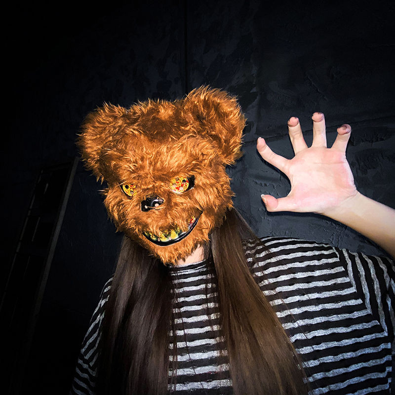 Bloody Rabbit Mask Halloween Horror Scary Photo Props Masquerade Jk ...