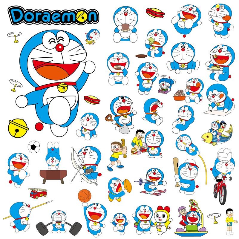 New *'Doraemon Tinkerbell Cat Luggage Sticker Trolley Case Waterproof ...