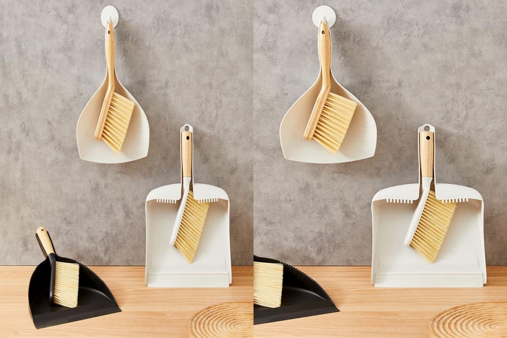 canaan| Lightweight Dustpan and Brush Set Portable Table Broom Portable ...