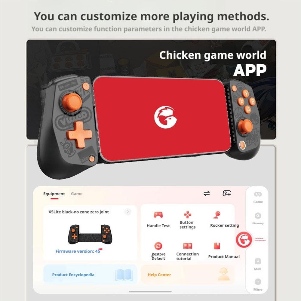 GameSir X5 Lite Mobile Gamepad for IPhone Android Phone Game Controller ...