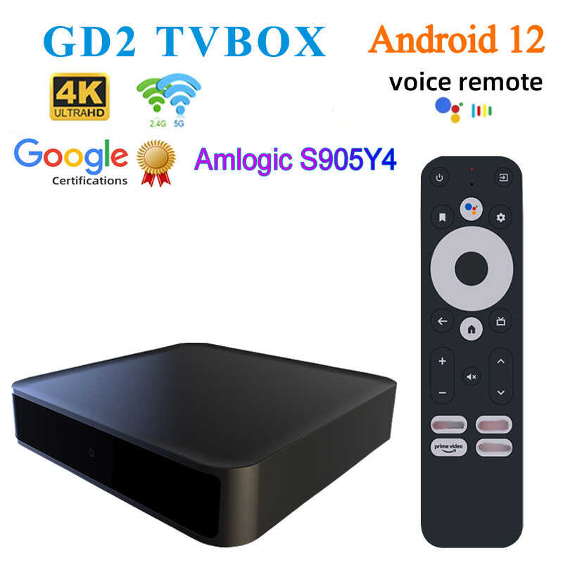 GD2 Google Certified Set-Top Box 2+32G Network Player Android 12 HD 4K ...