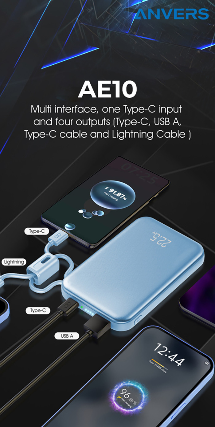 [CCC Certified]Anvers Power Bank 10000mAh 22.5W Fast Charging | Built ...