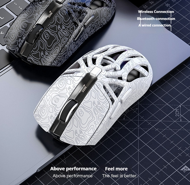 SMAILWOLF M8 Spider Three-Mode Wireless Bluetooth Mouse for Gaming and ...