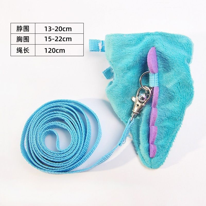 Pet Meerkat Ferret Dinosaur Leash Cute Cartoon Dinosaur Chest Back ...