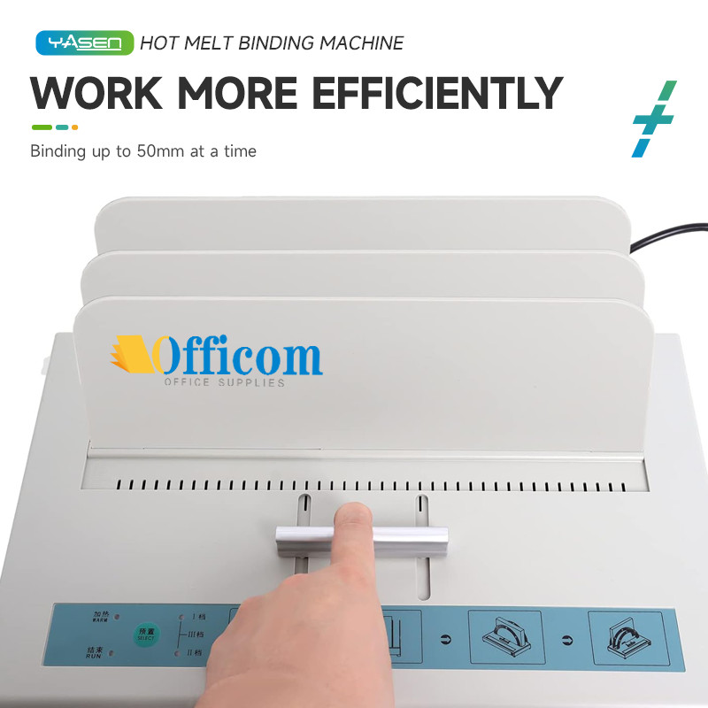 Officom Portable Hot Melt Binding Machine SK-5000 A4 Size 50mm Capacity ...