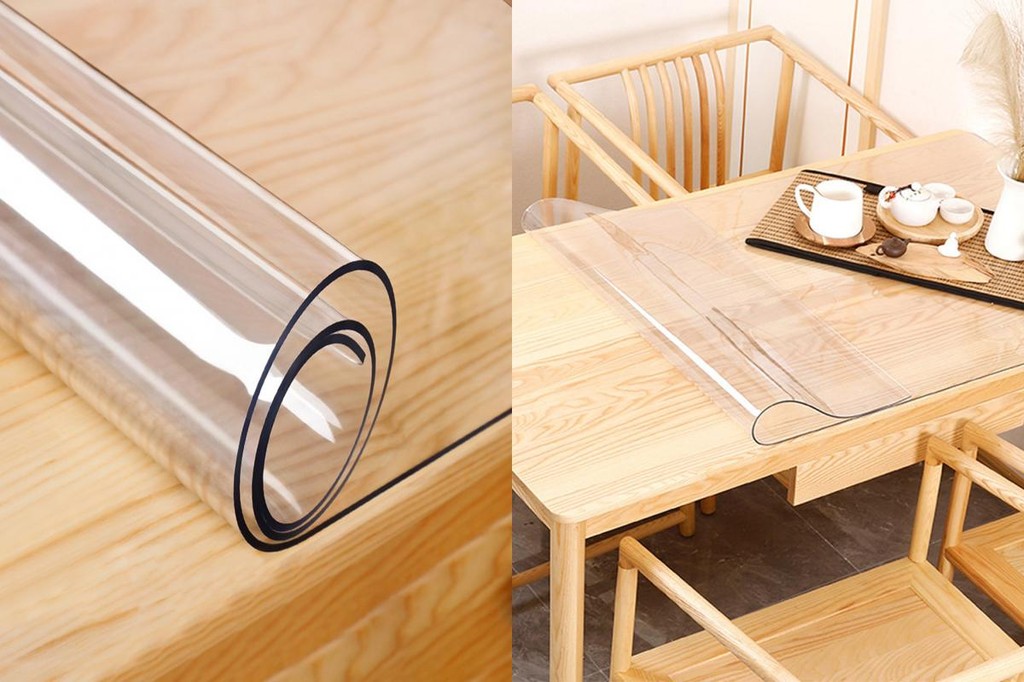 Pvc Table Mat Crystal Table Protector Waterproof Table Protector 0.8mm ...