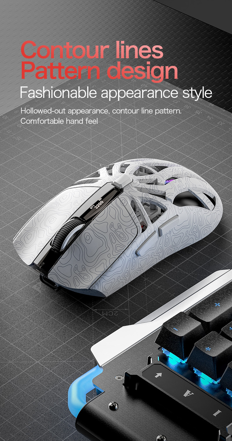 SMAILWOLF M8 Wireless Three-mode RGB Charging Base PAW3311 Lightweight ...