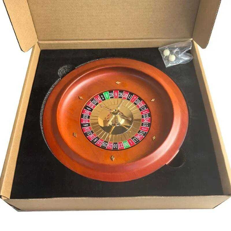 Eleven inches Solid Wood n Wooden Roulette Wheel Entertainment Party ...