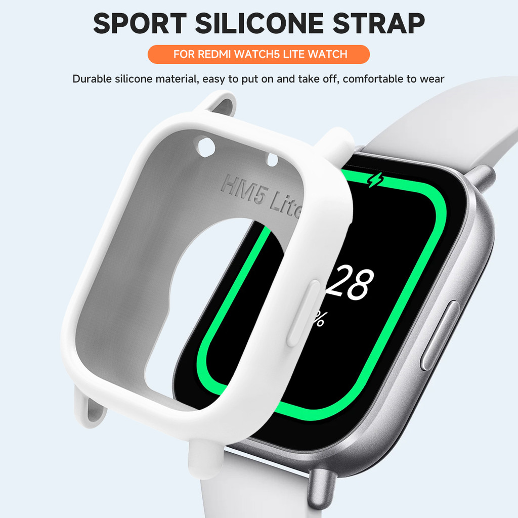 TPU Case + Silicone Strap For Redmi Watch 5 Active / 5 Lite Soft Sport ...