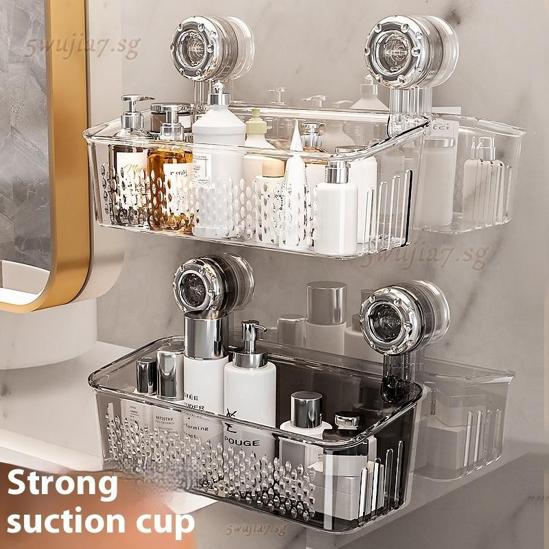 wujia7 Bathroom storage box suction cup rack Bathroom organizer ...