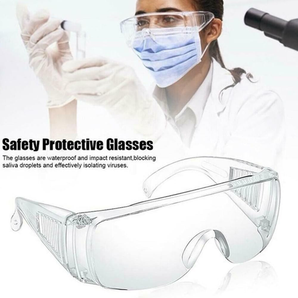Clear Anti-Fog Safety Goggles - Industrial-Approved, Wide-Vision Over ...
