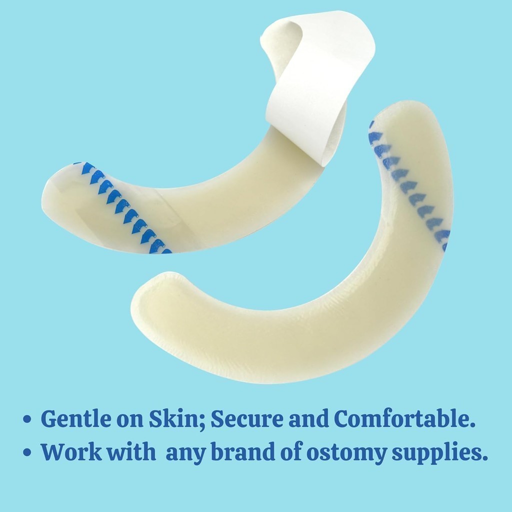 Ostomy Bag Flange Barrier Strips 20/40PCS Elastic Barrier Strips for ...