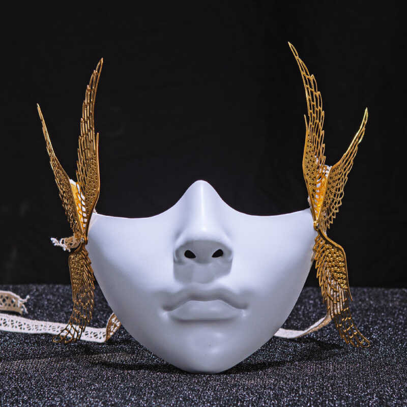 Technology Sense Mechanical Lower Half Face Beauty Mask Cyberpunk Props ...