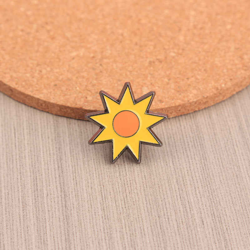 Bright Sun Enamel Pin for Optimists, Suited for Fashion - conscious ...