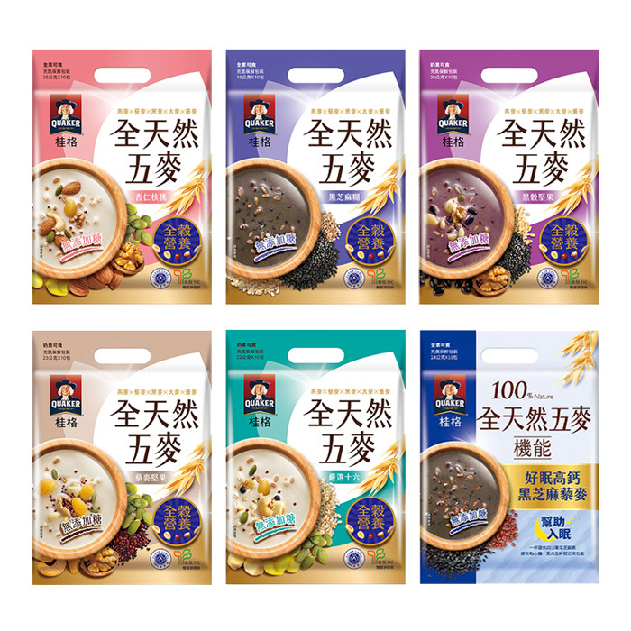 Quaker All Natural Five Wheat No Added Sugar Series (10pcs/Bag) [Love ...